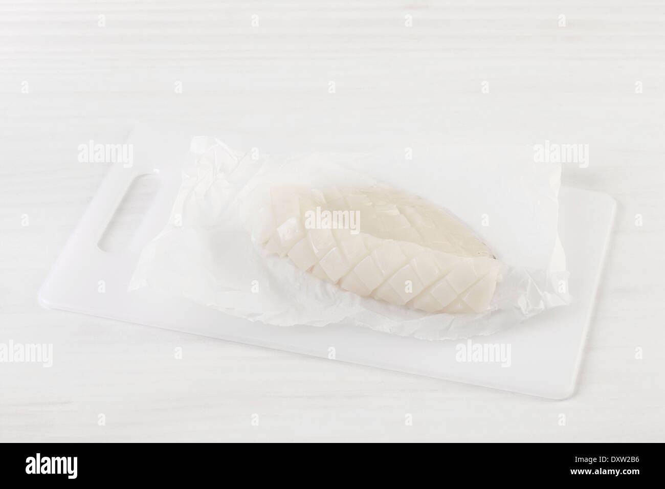 Japanese-style cutted cuttlefish Stock Photo - Alamy