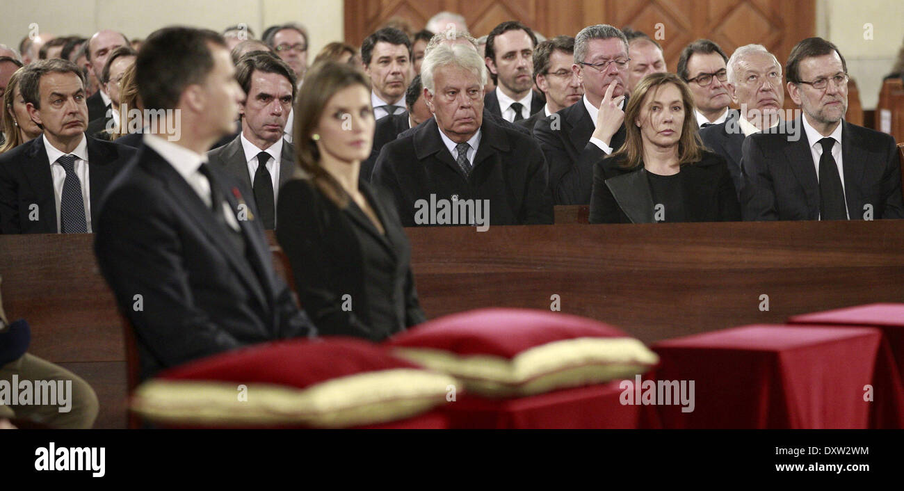 Madrid, Spain. 31st Mar, 2014. King Juan Carlos of Spain, Queen Sofia ...