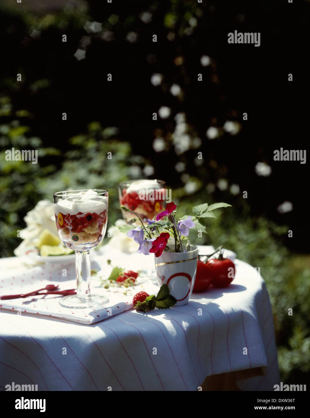 Savoury tomato trifle Stock Photo - Alamy