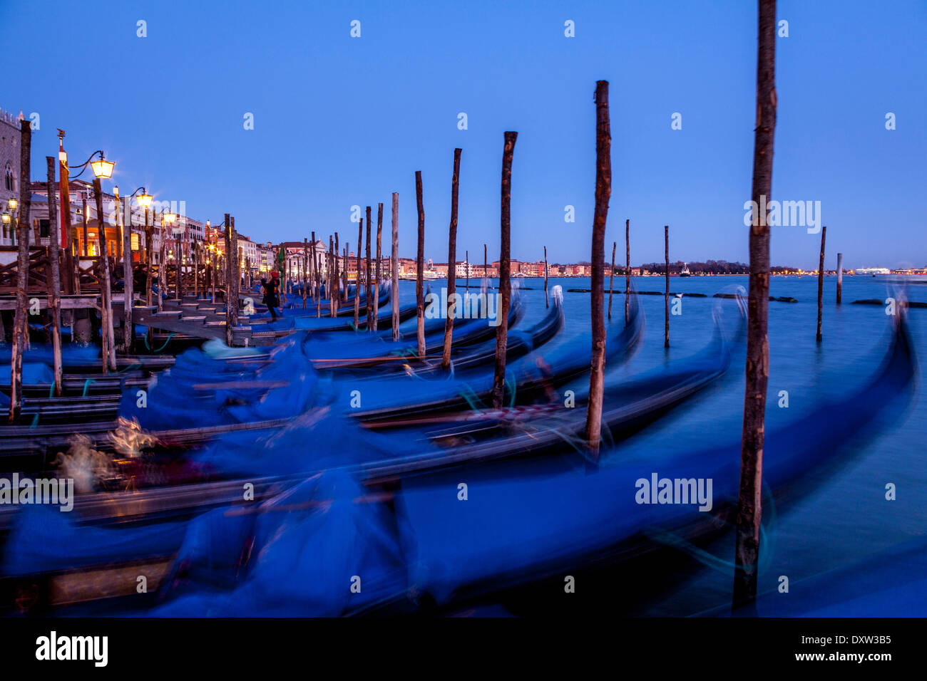 Gondolas in canal near st marks square hi-res stock photography and ...