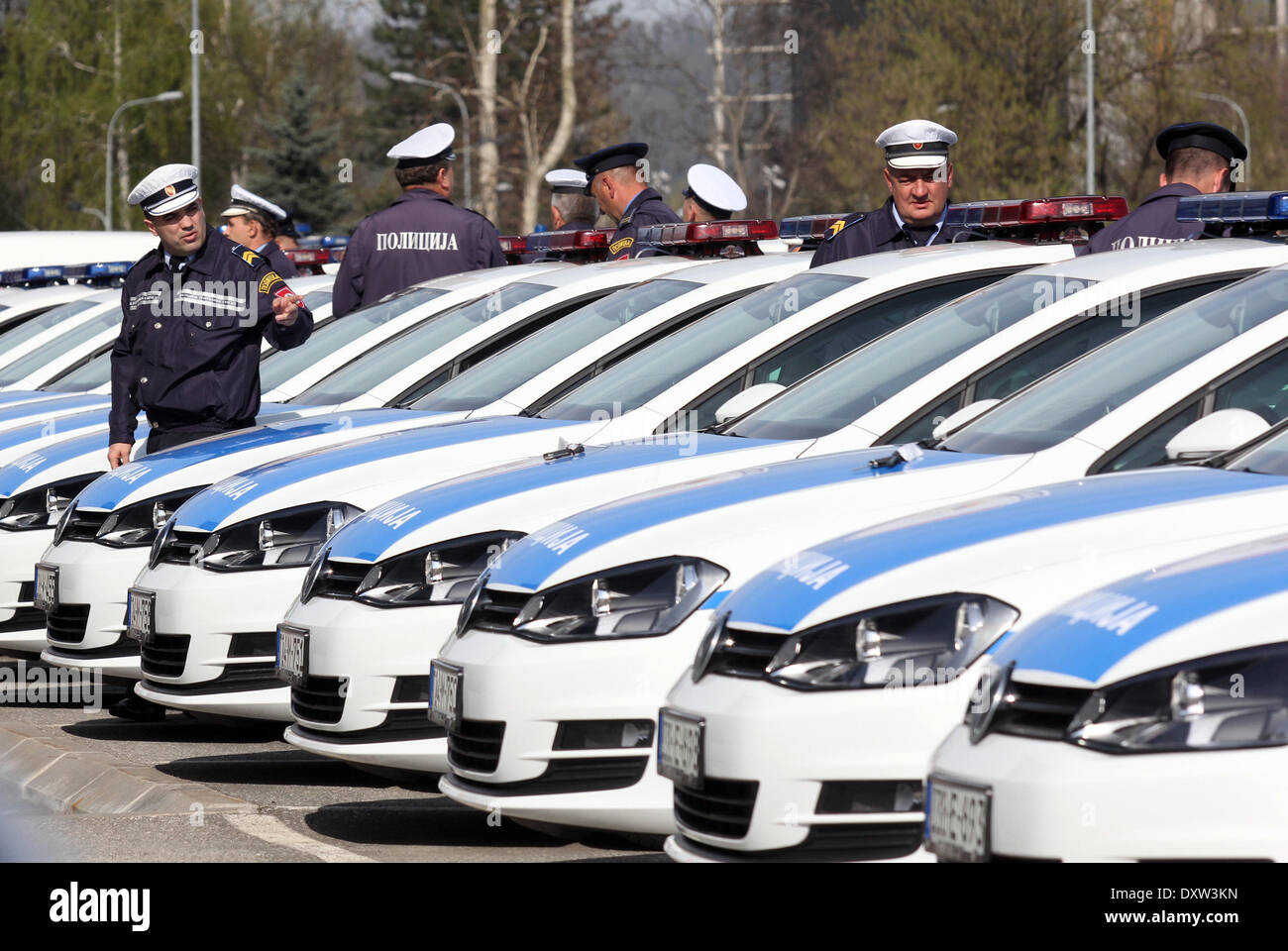 Banja Luka, Bosnia and Herzegovina (BiH). 31st Mar, 2014. Police ...