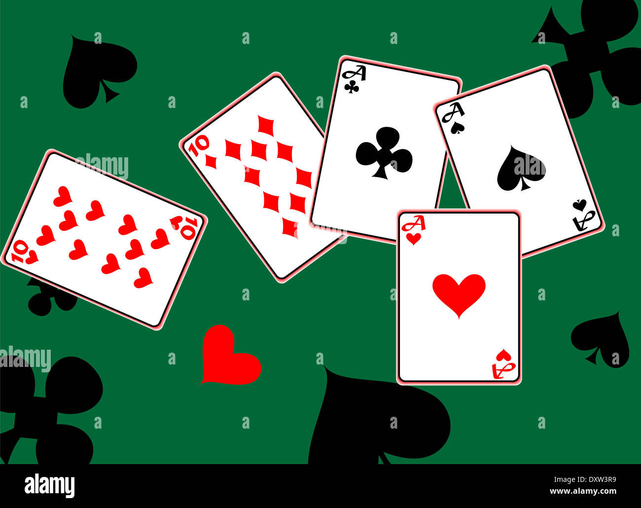 Vector aces full; clip-art Stock Photo - Alamy