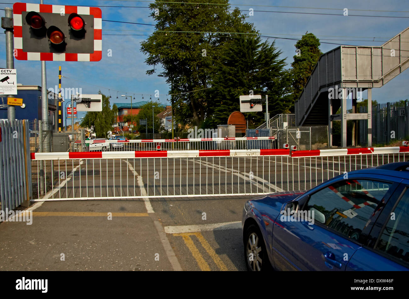 Railway Crossing Gates Barrier High Resolution Stock Photography and ...