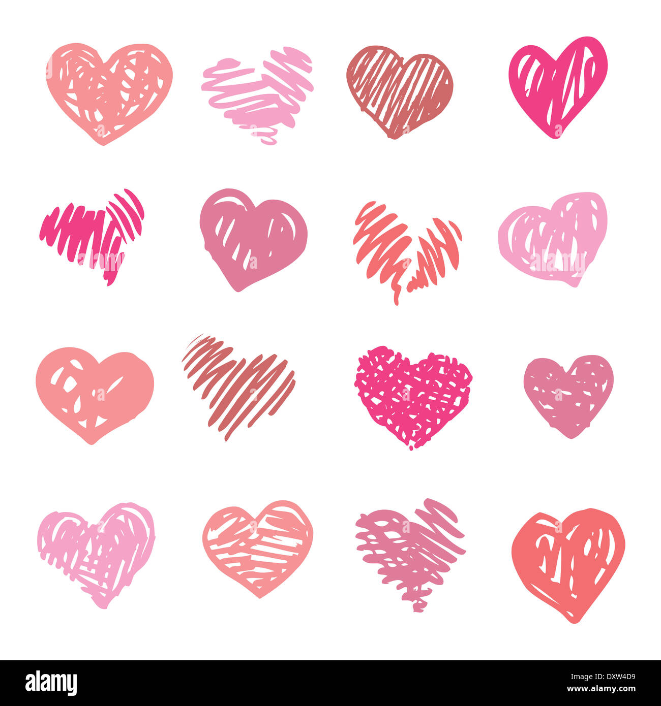 Love. Heart illustration isolated Stock Photo - Alamy