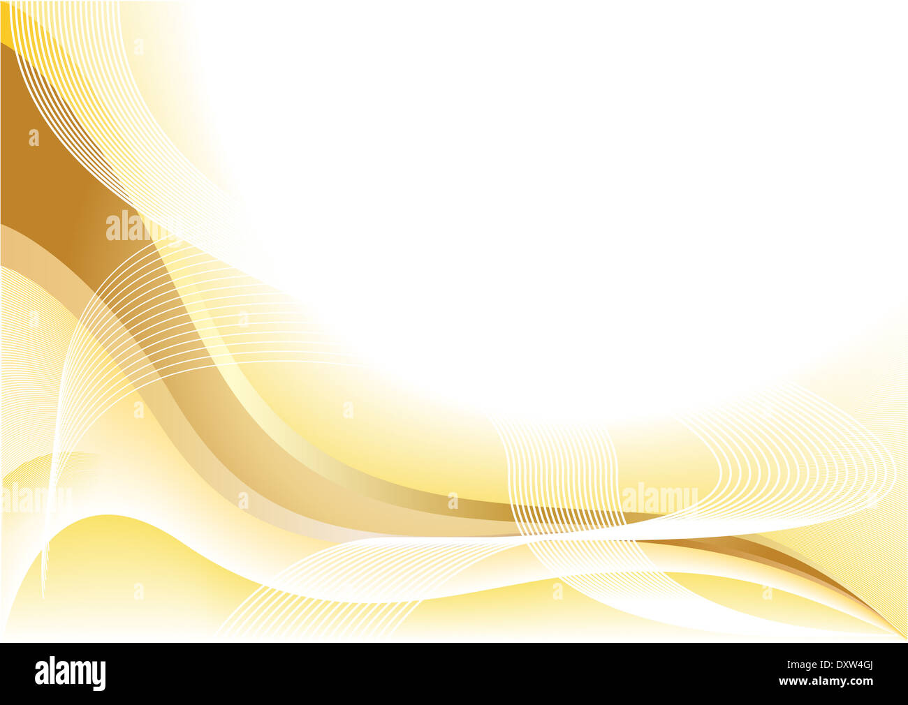 Vector yellow wave background; clip-art Stock Photo - Alamy