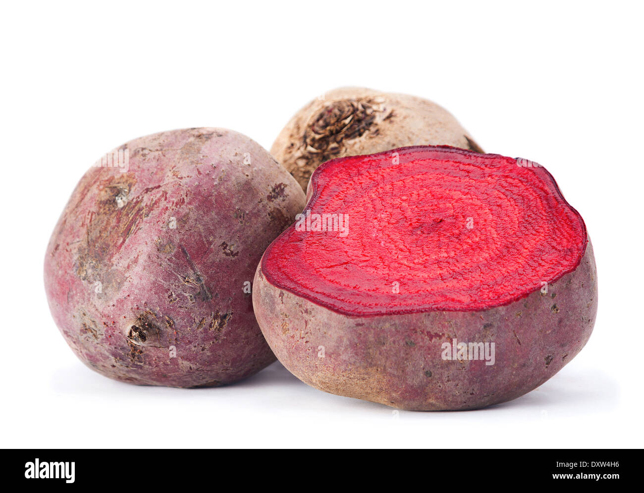 Beetroot slice closeup isolated on white background Stock Photo - Alamy