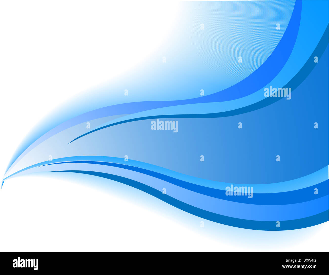 Vector blue wave background; clip-art Stock Photo - Alamy