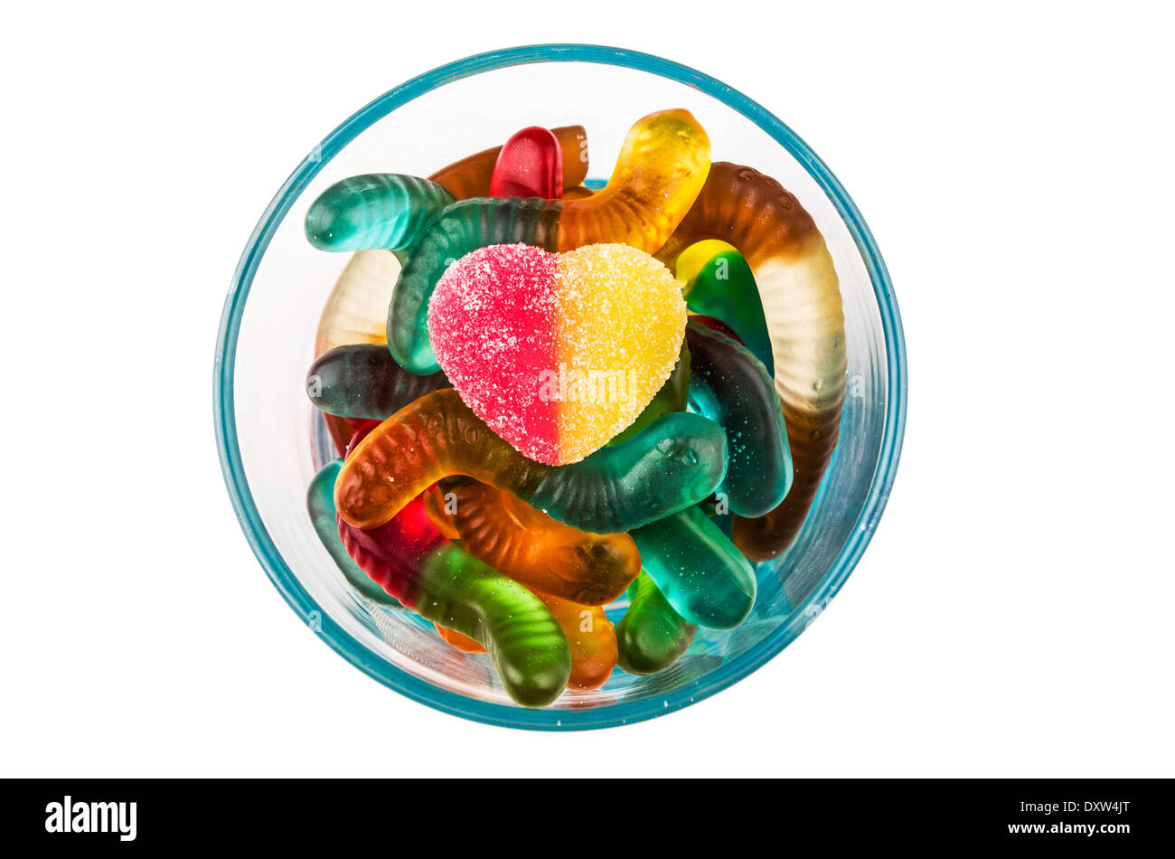 jelly candy assorted flavors on white Stock Photo - Alamy