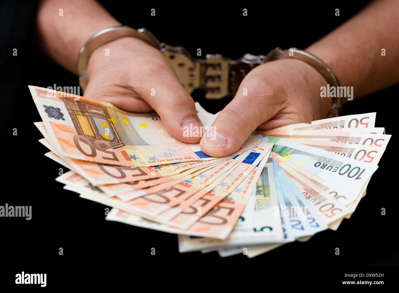 Europe police handcuffs black hi-res stock photography and images - Alamy