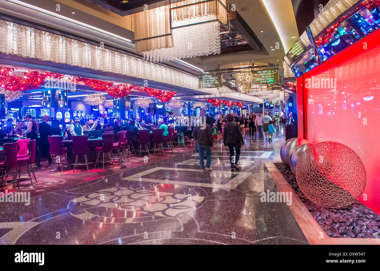 The Interior of Cosmopolitan hotel and casino in Las Vegas Stock Photo ...