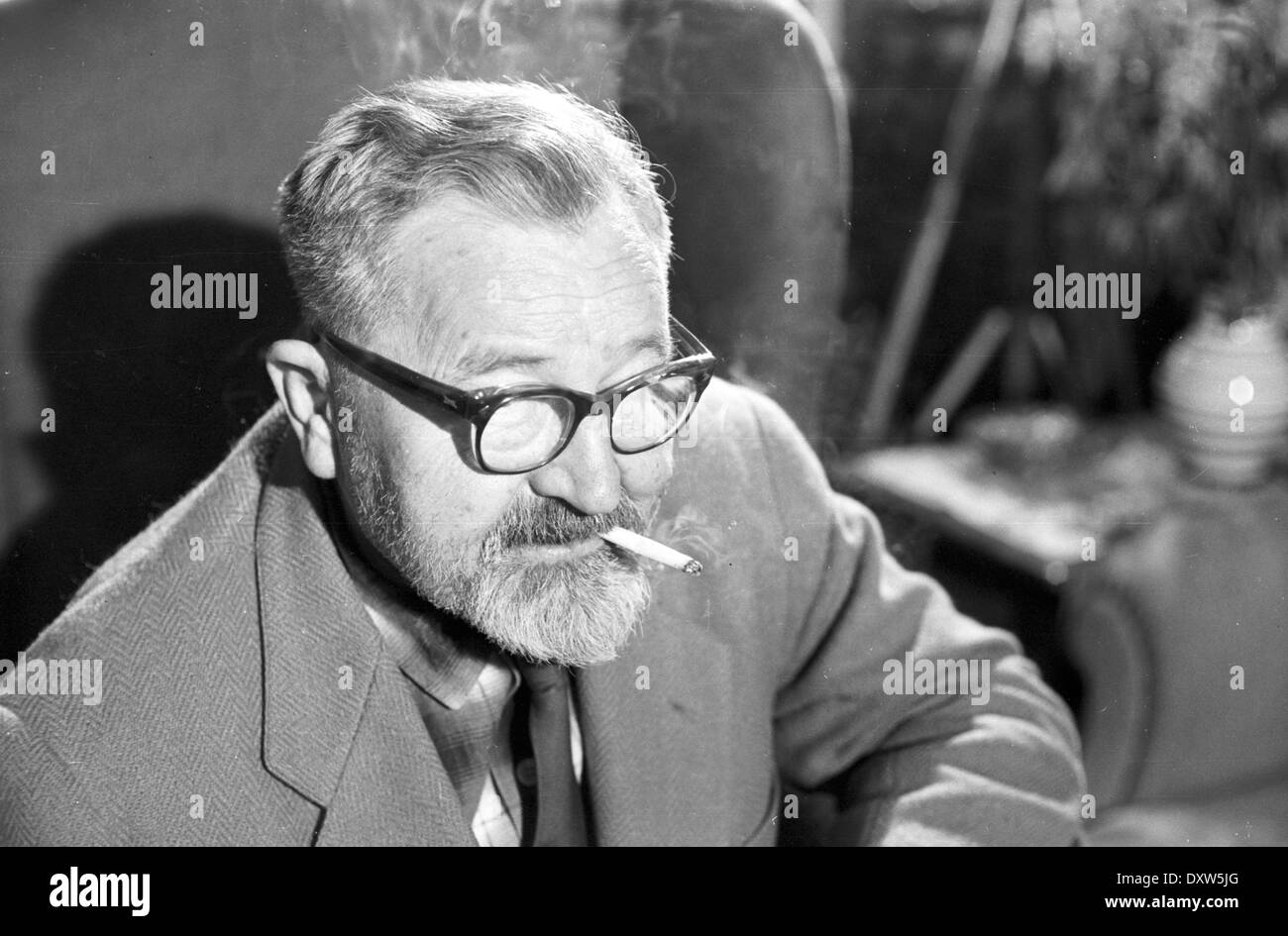 Jan Werich portrait. Czechoslovak film, actor, writer, screenwriter ...