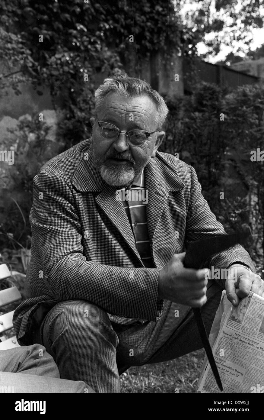 Jan Werich portrait. Czechoslovak film, actor, writer, screenwriter ...