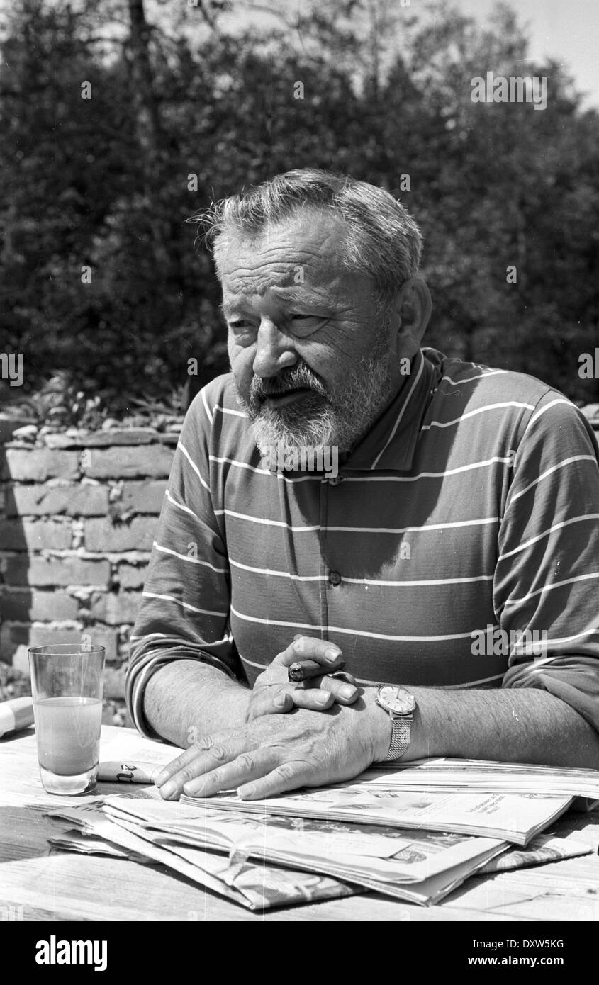 Jan Werich portrait. Czechoslovak film, actor, writer, screenwriter ...