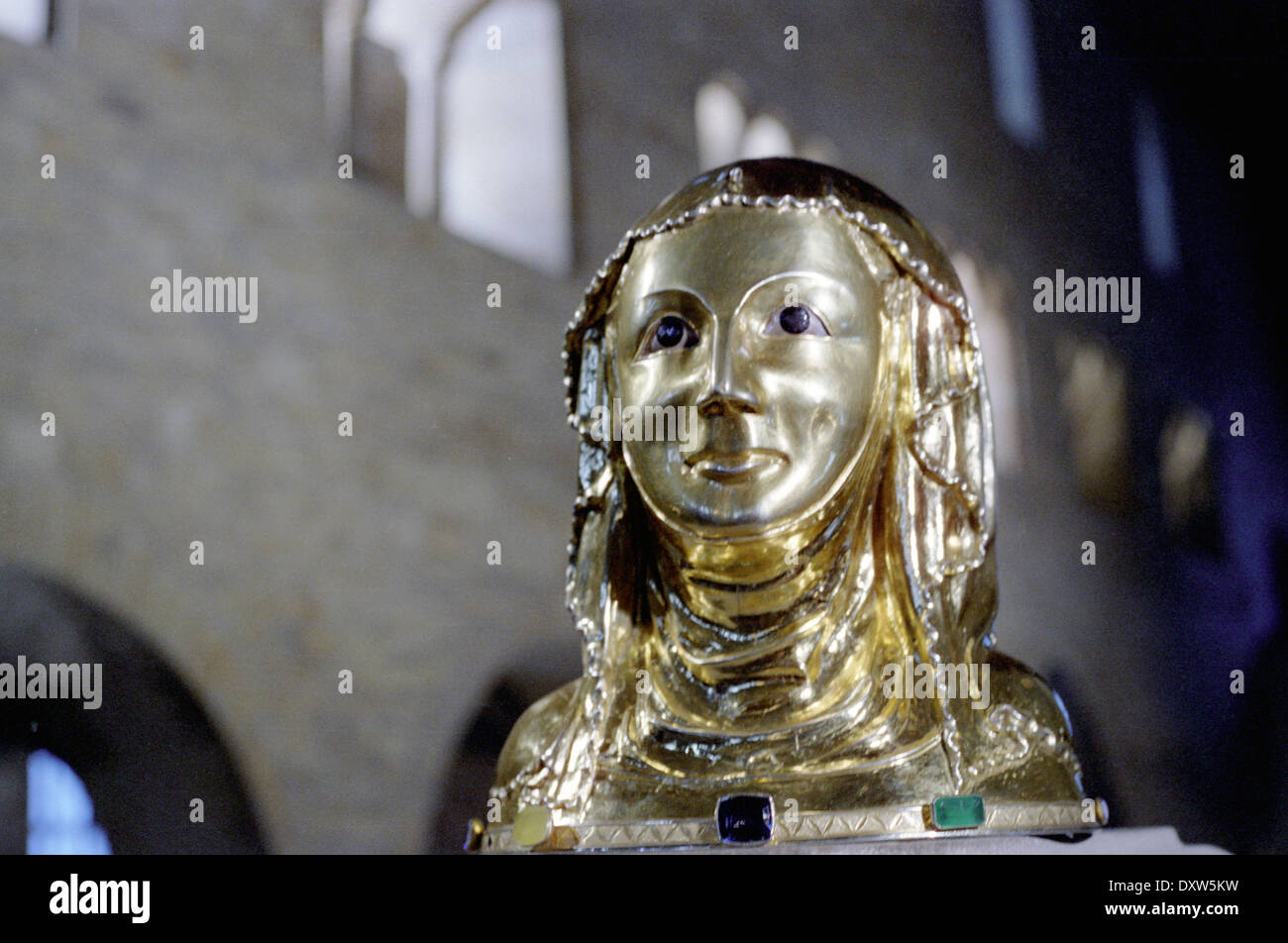 Prague. Reliquary Bust for Skull of St. Saint Ludmila. c.1360,Ludmila ...