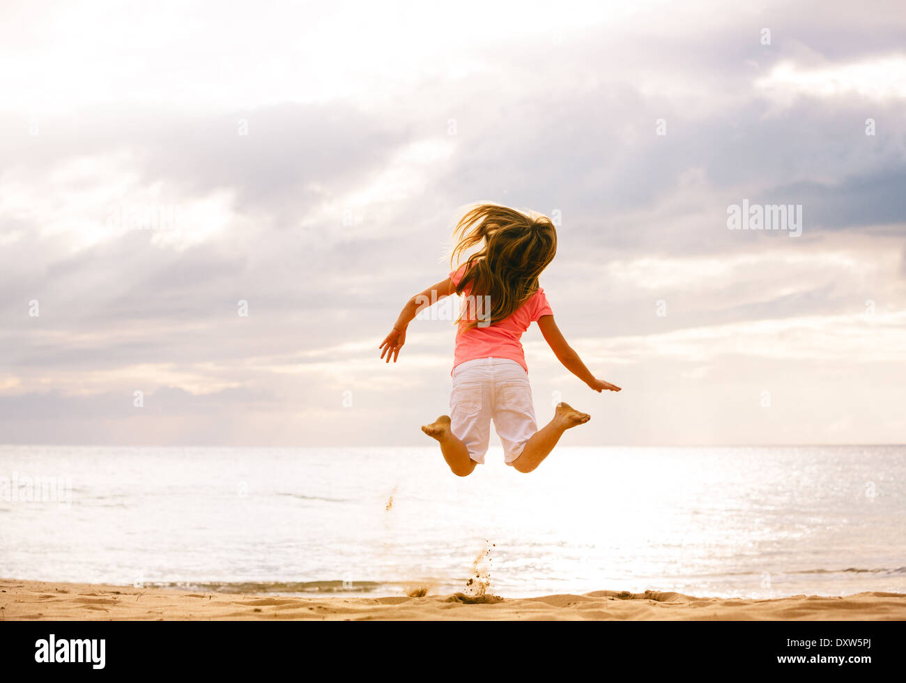 Happy jumping nature hi-res stock photography and images - Alamy
