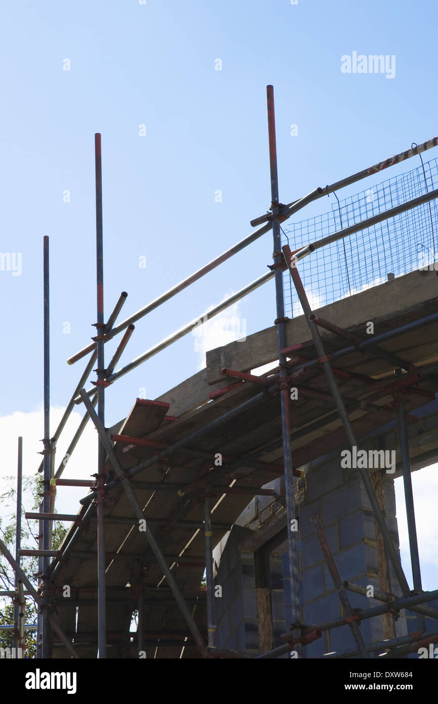 Building site showing new luxury flats half built Stock Photo - Alamy