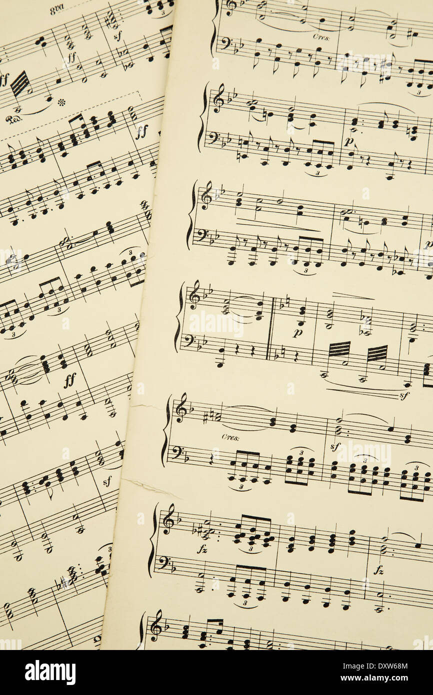 Musical Score Notation High Resolution Stock Photography and Images - Alamy