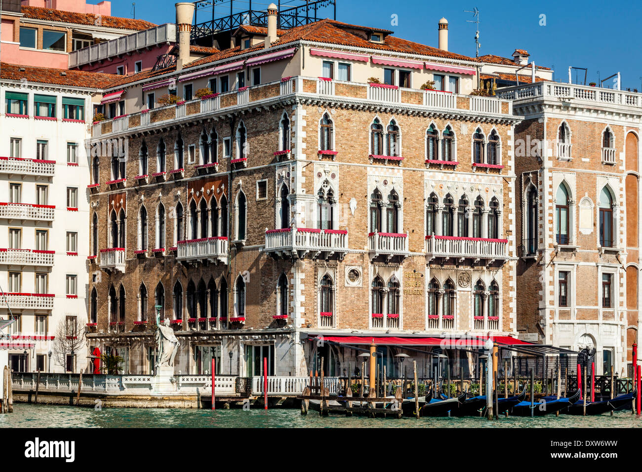 Hotel Bauer Palazzo, The Grand Canal, Venice, Italy Stock Photo - Alamy