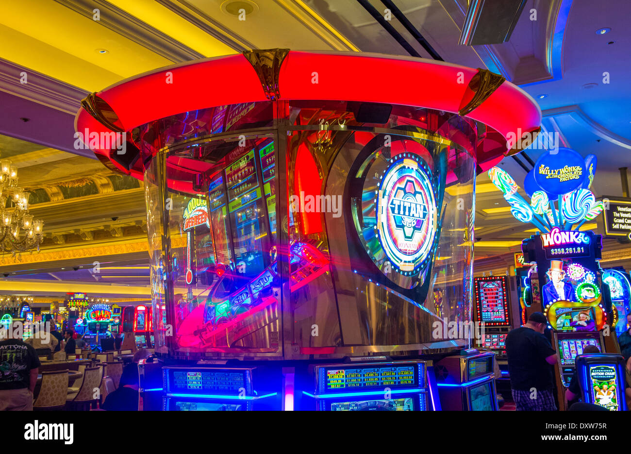 The interior of Venetian hotel and casino in Las Vegas Stock Photo - Alamy
