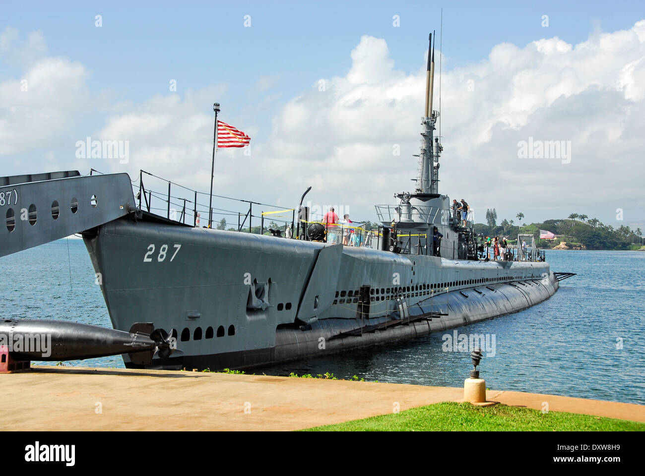 USS Bowfin submarine in Pearl Harbor National Park in Oahu, in the ...