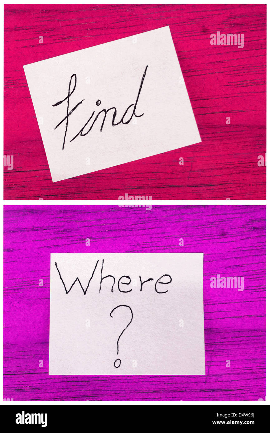 post it notes, find , where Stock Photo - Alamy