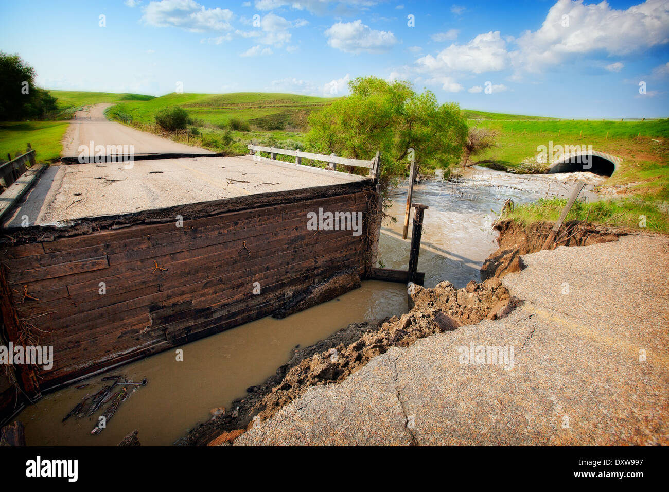 Flood damaged bridge hi-res stock photography and images - Alamy