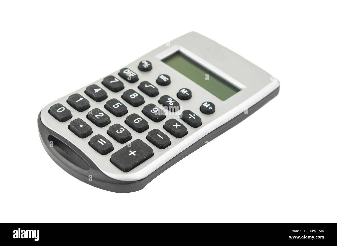 calculator on a white background Stock Photo - Alamy