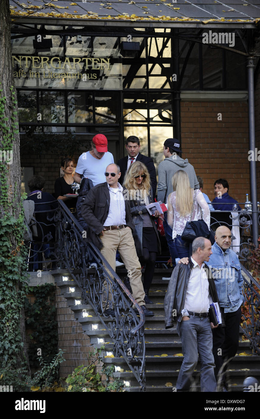 Robert Redford and wife Sybille visiting Literaturhaus Cafe in ...