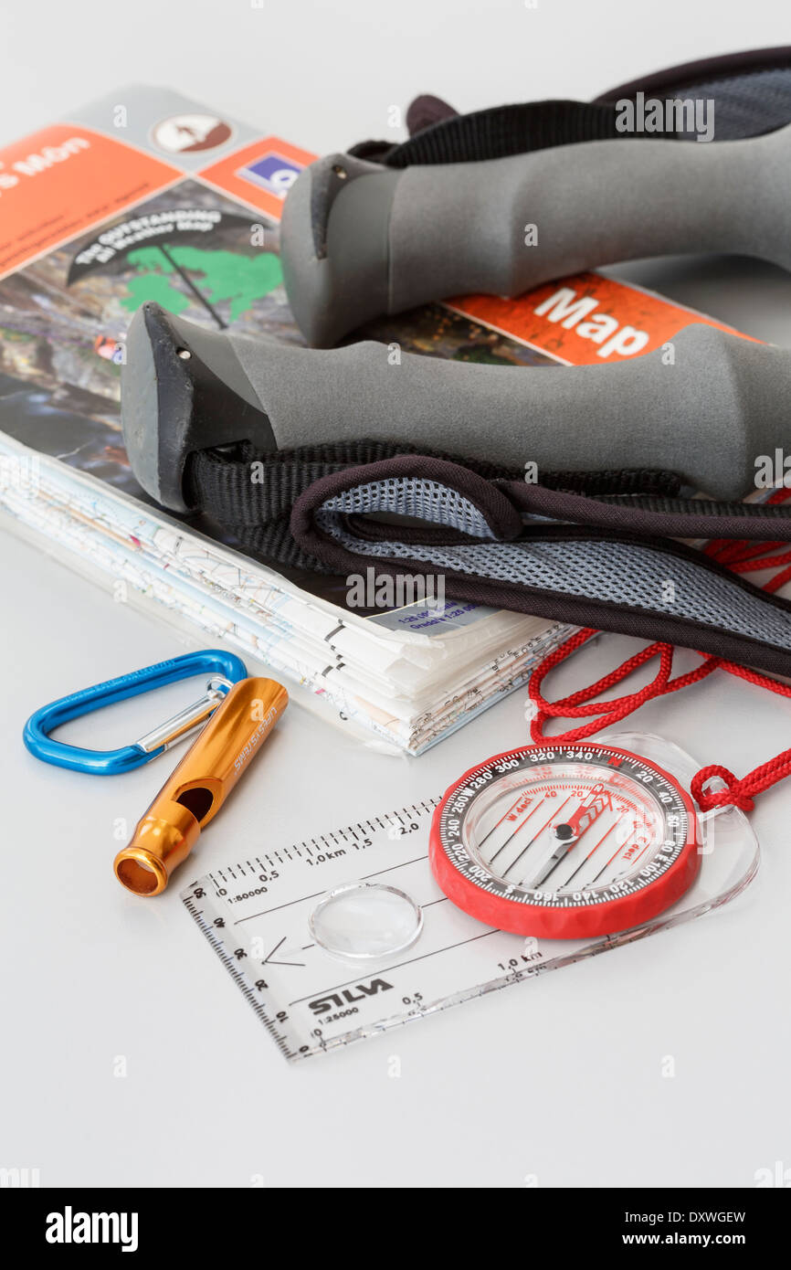Walking and hiking equipment with plastic coated waterproof Ordnance ...