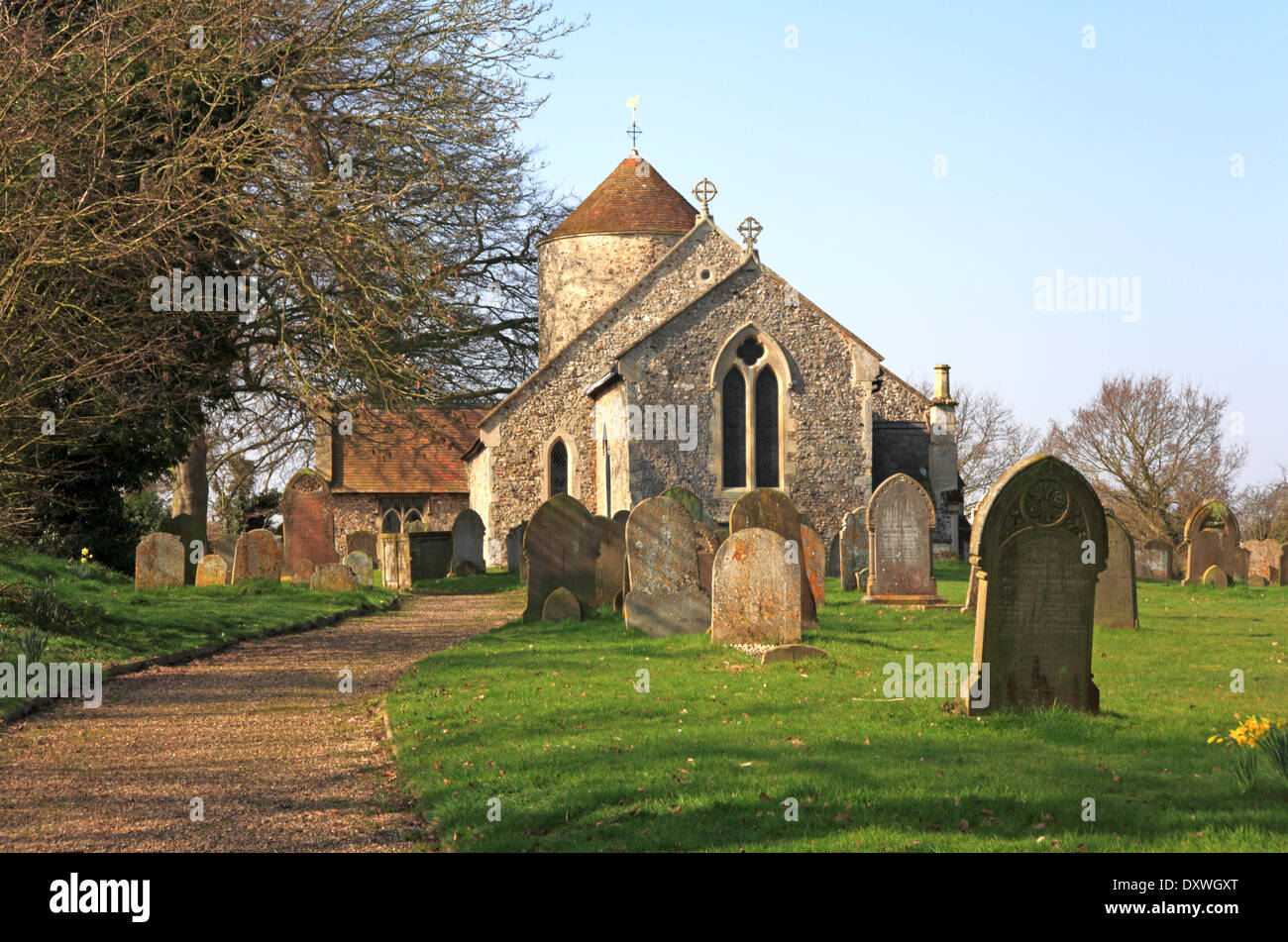 A view of the parish church of All Saints at Freethorpe, Norfolk ...