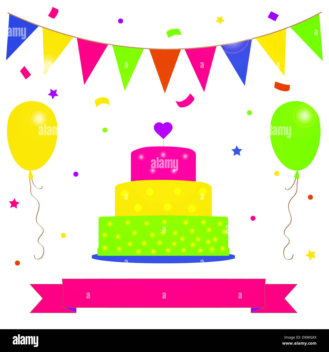Birthday party card Stock Photo - Alamy