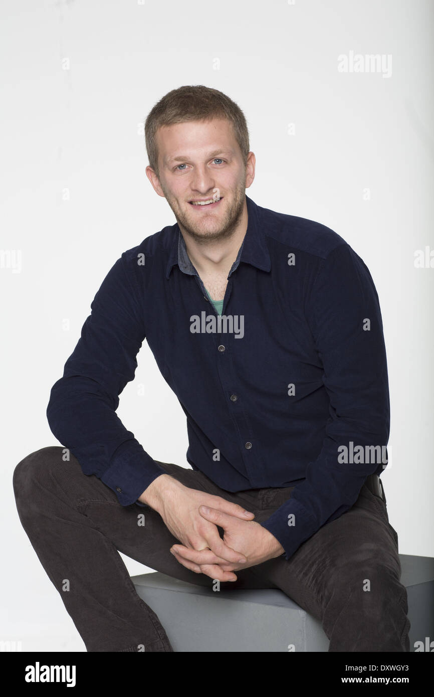 Bo Hansen promoting German ARD TV telenovela 'Rote Rosen' at Briese ...