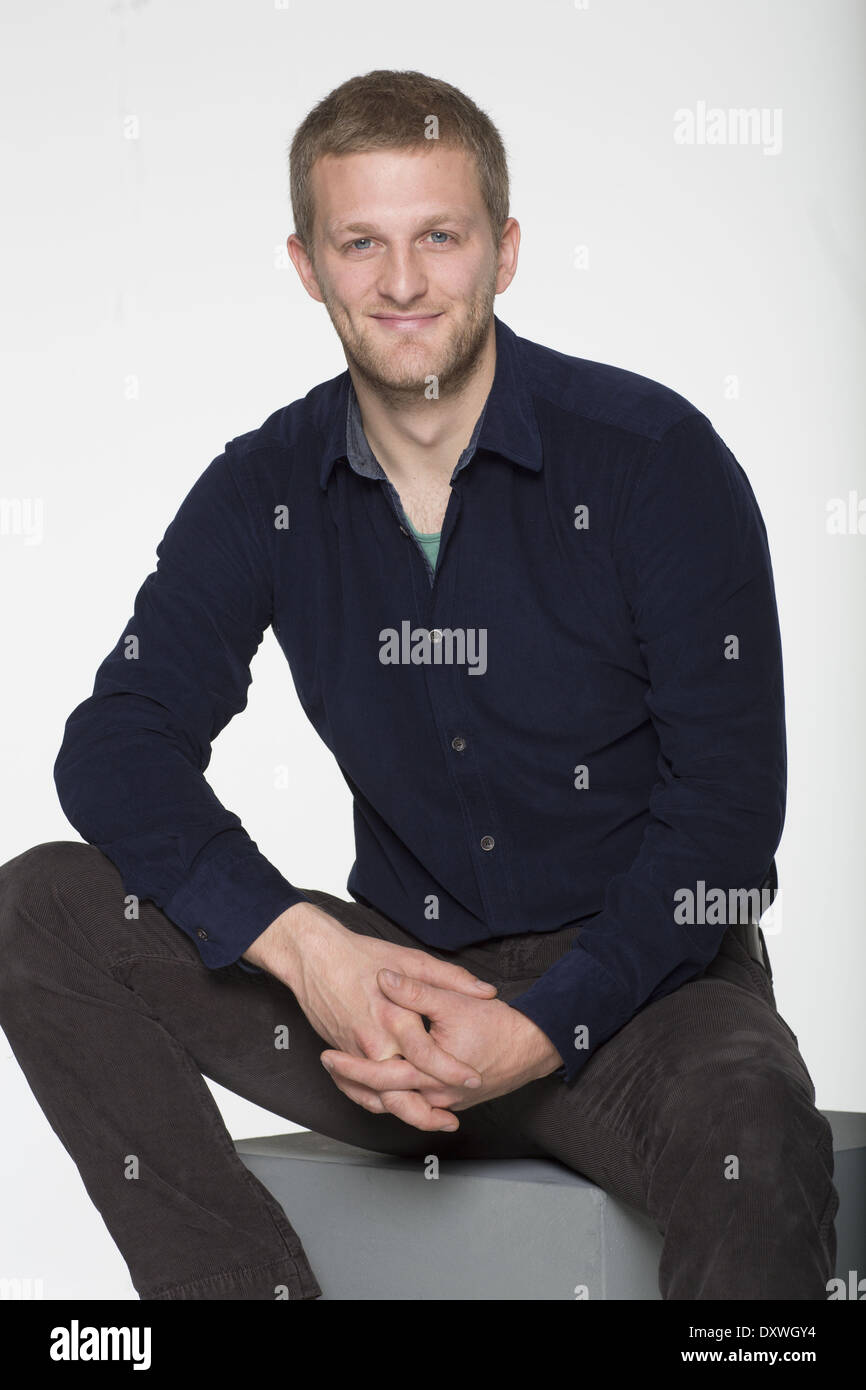 Bo Hansen promoting German ARD TV telenovela 'Rote Rosen' at Briese ...