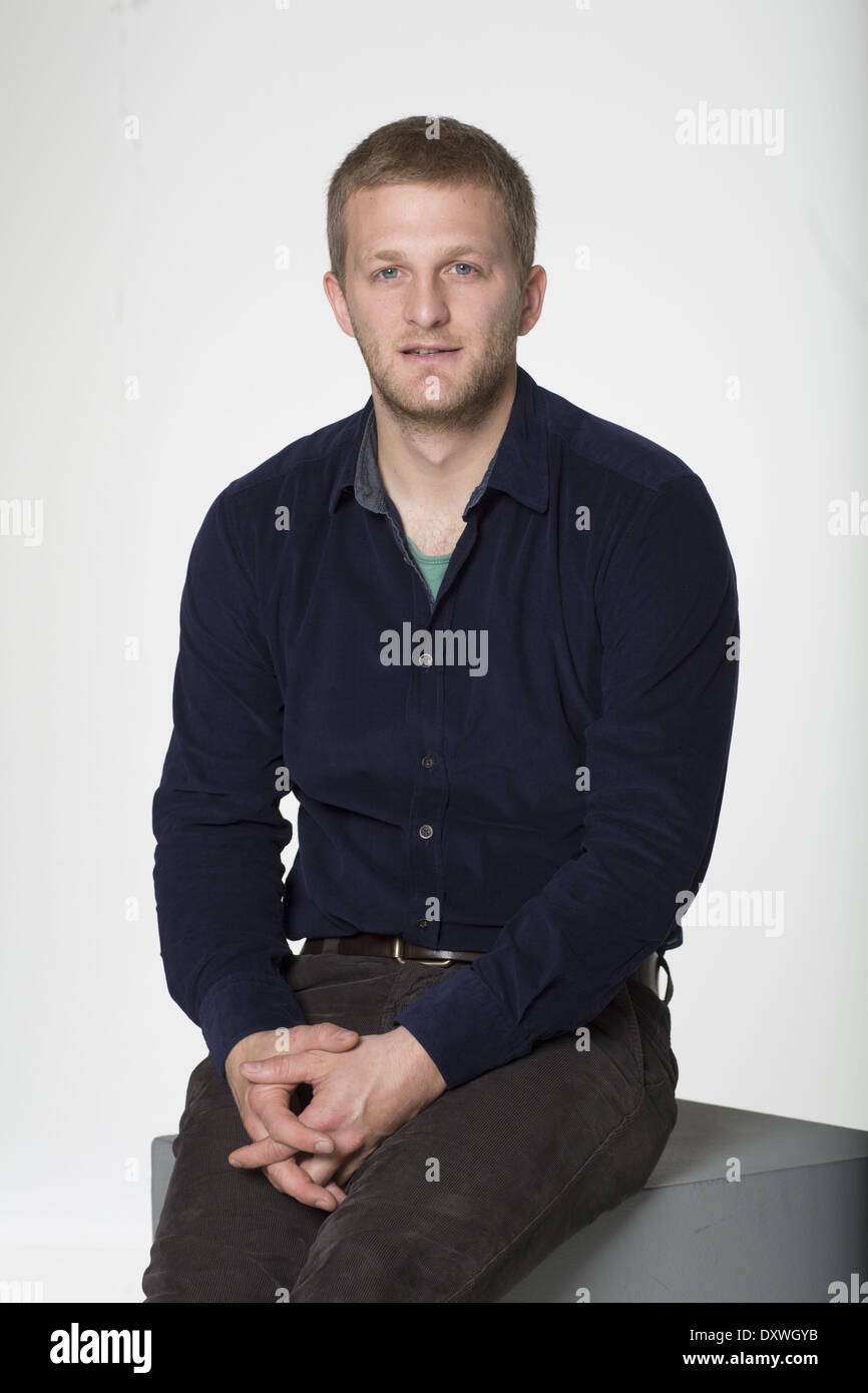 Bo Hansen promoting German ARD TV telenovela 'Rote Rosen' at Briese ...