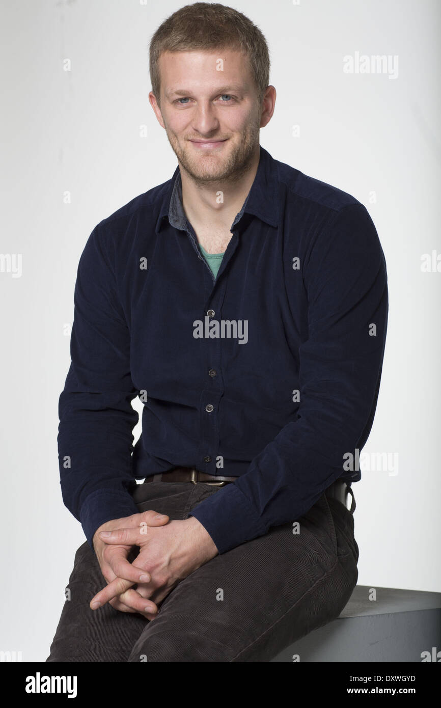 Bo Hansen promoting German ARD TV telenovela 'Rote Rosen' at Briese ...