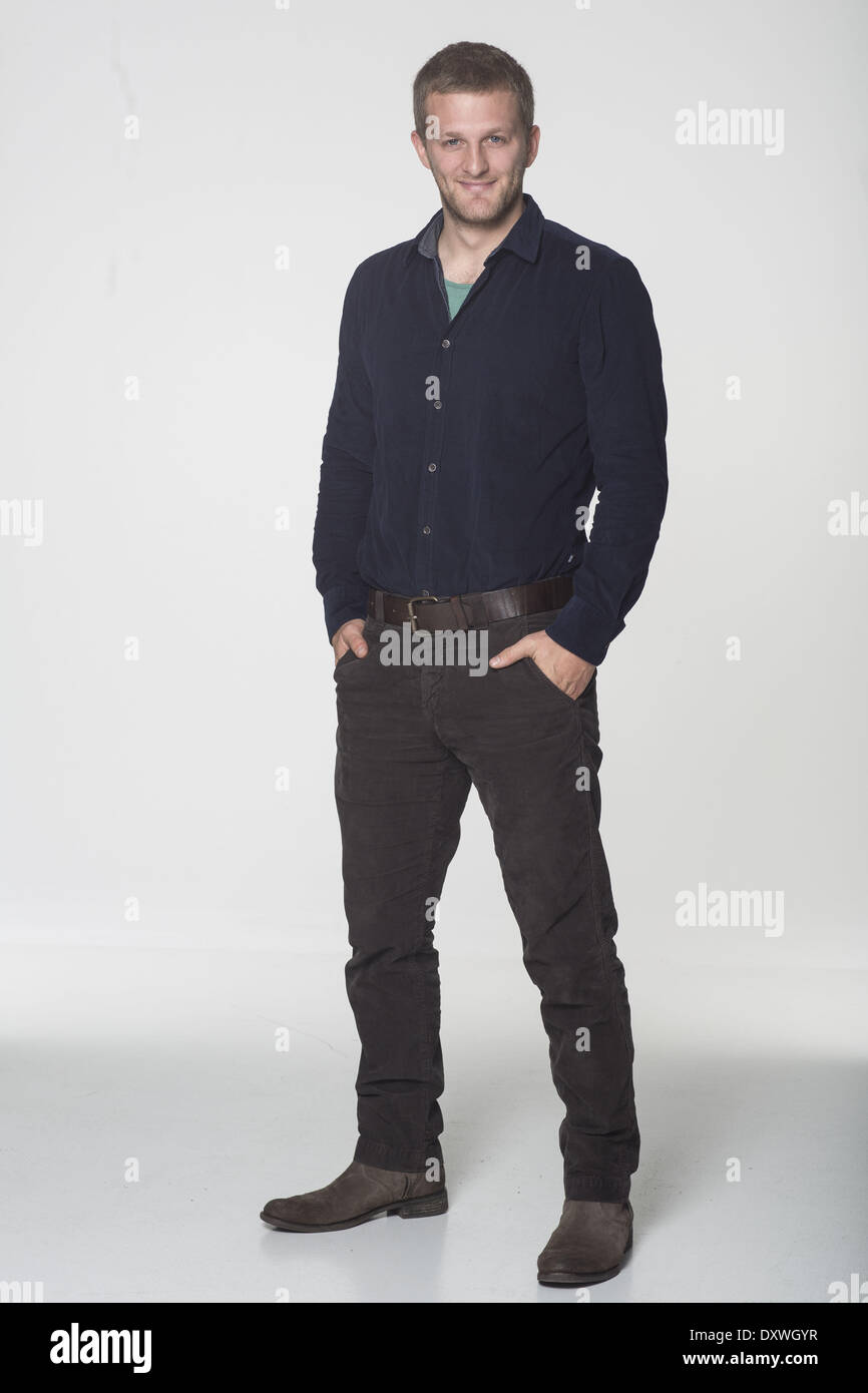 Bo Hansen promoting German ARD TV telenovela 'Rote Rosen' at Briese ...