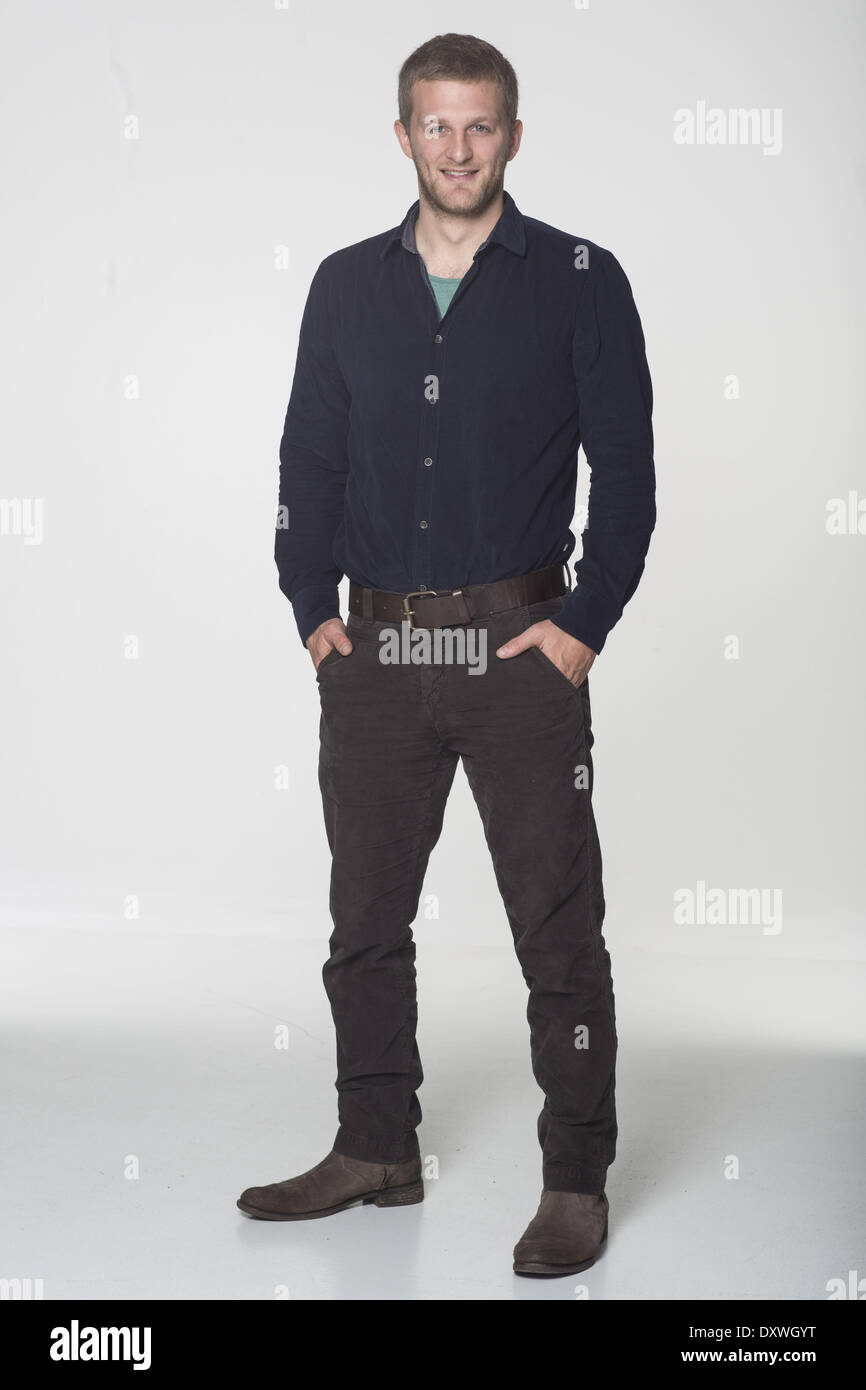 Bo Hansen promoting German ARD TV telenovela 'Rote Rosen' at Briese ...