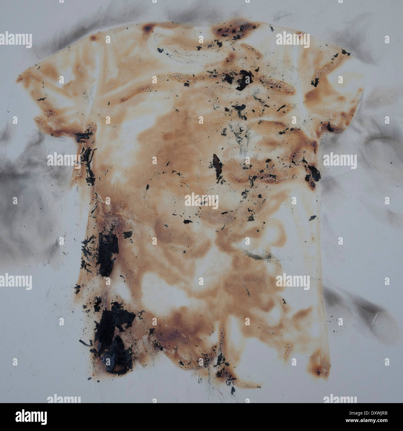 Burning T shirt Stock Photo - Alamy