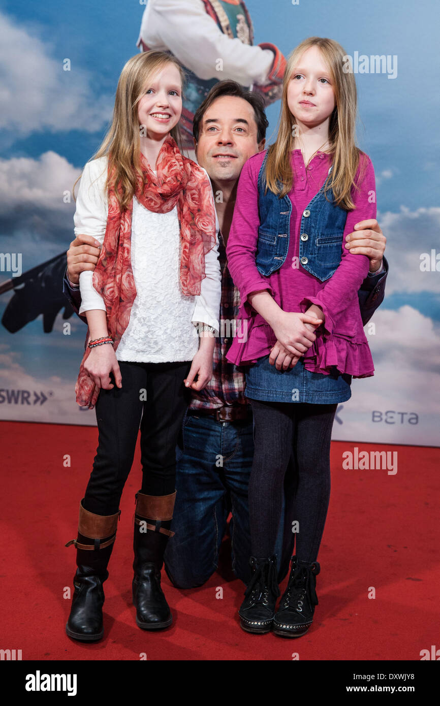 Isabelle Ottmann Jan Josef Liefers and Helen Ottmann promoting the ARD ...