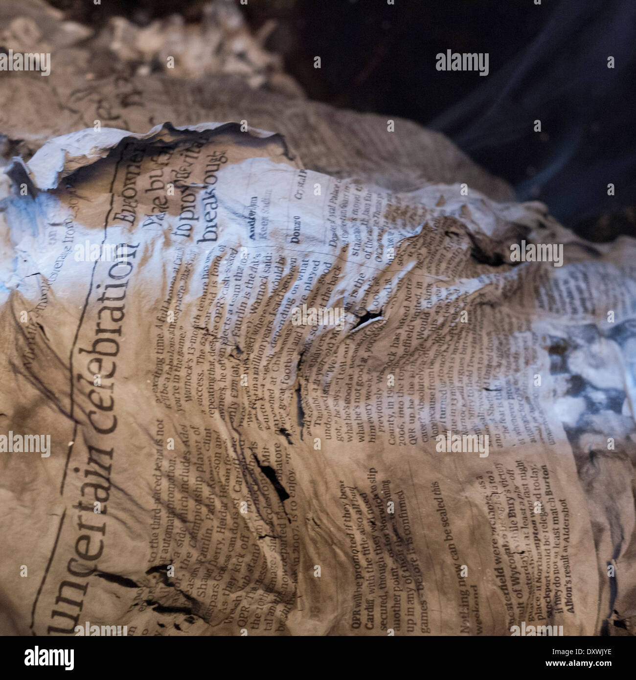 News paper burning hi-res stock photography and images - Alamy