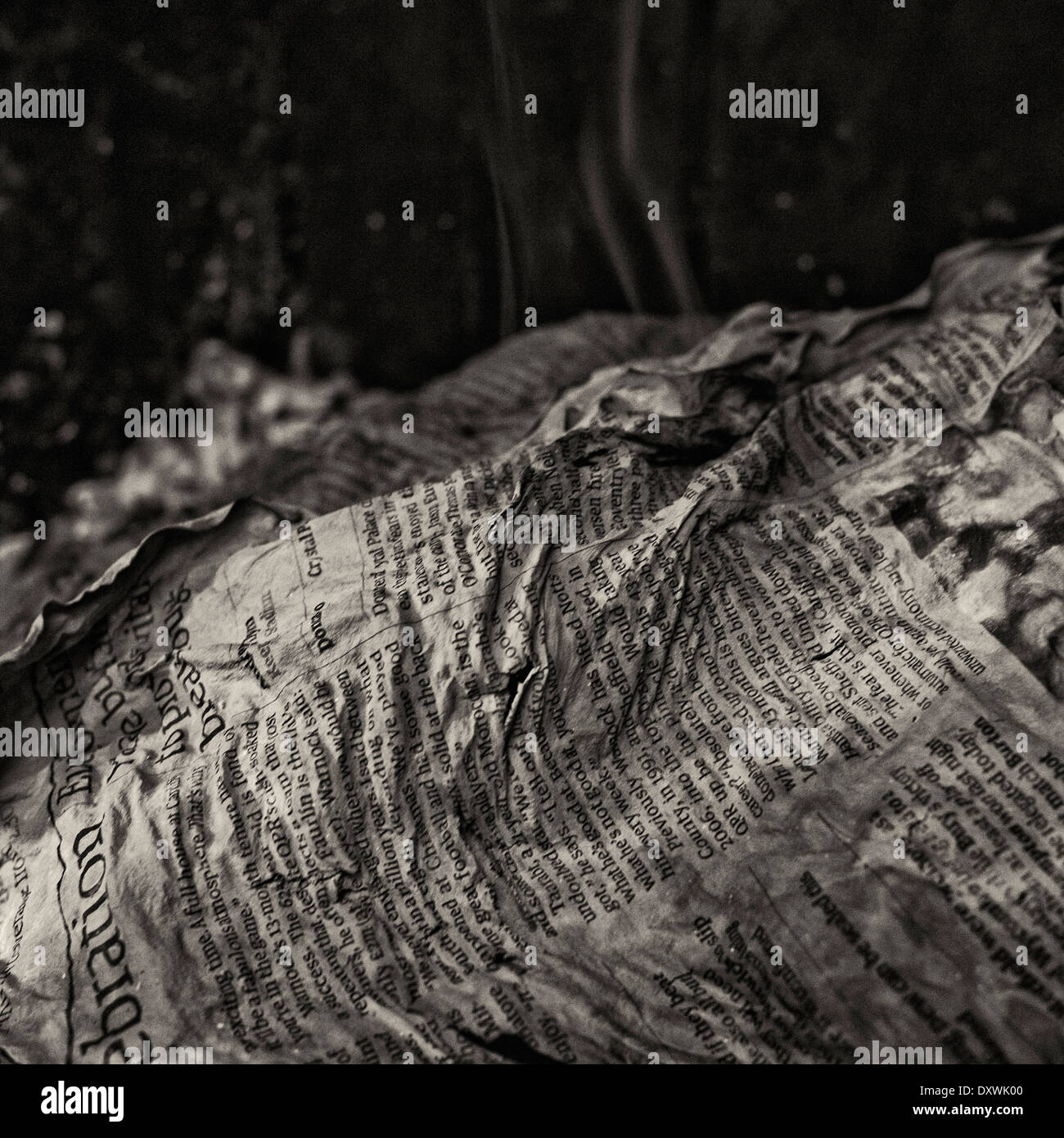 News paper burning hi-res stock photography and images - Alamy