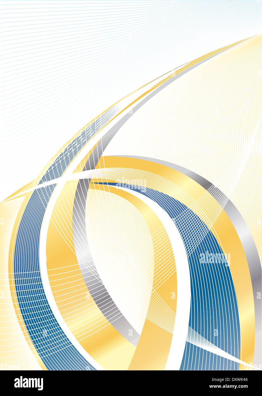 Vector abstract gold and blue background; clip-art Stock Photo - Alamy
