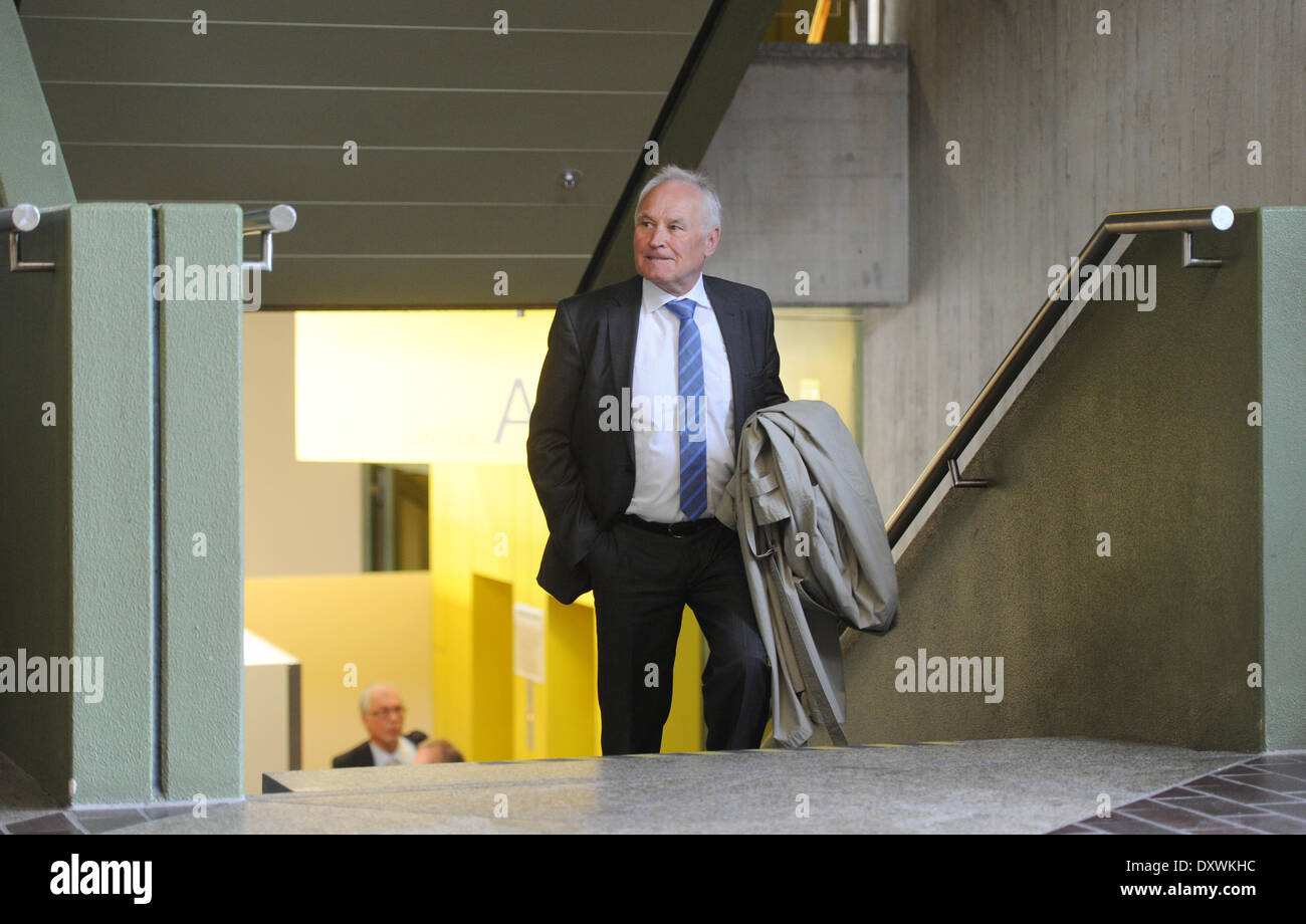Munich, Germany. 01st Apr, 2014. Former Bavarian Minister of Finance ...