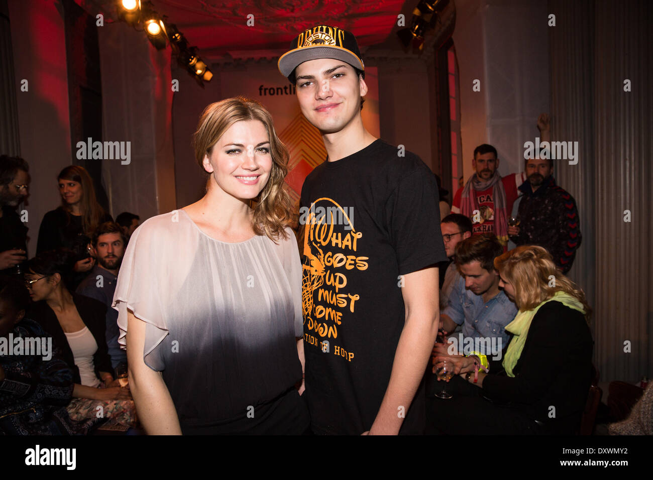 Nina Bott and Jimi Blue Ochsenknecht at onlinestore frontlineshop ...