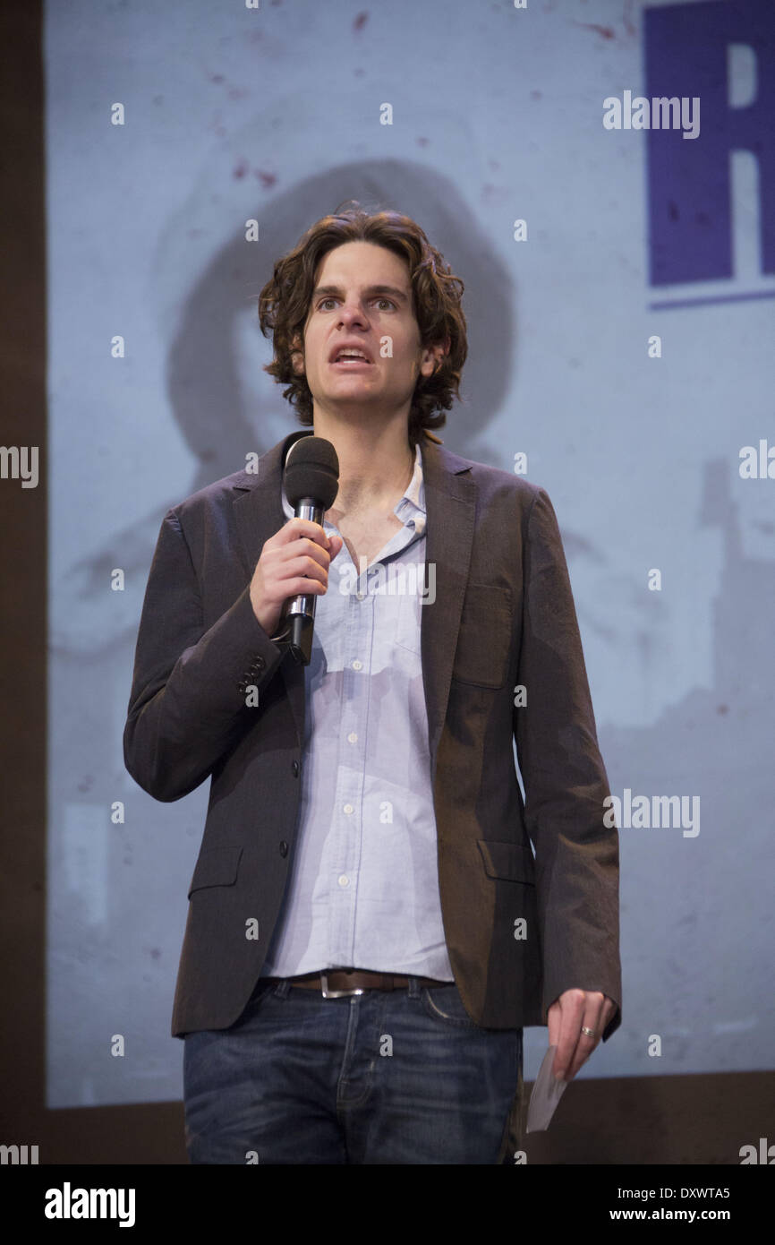 Alex Timbers at press conference for Rocky - Das Musical at TUI ...