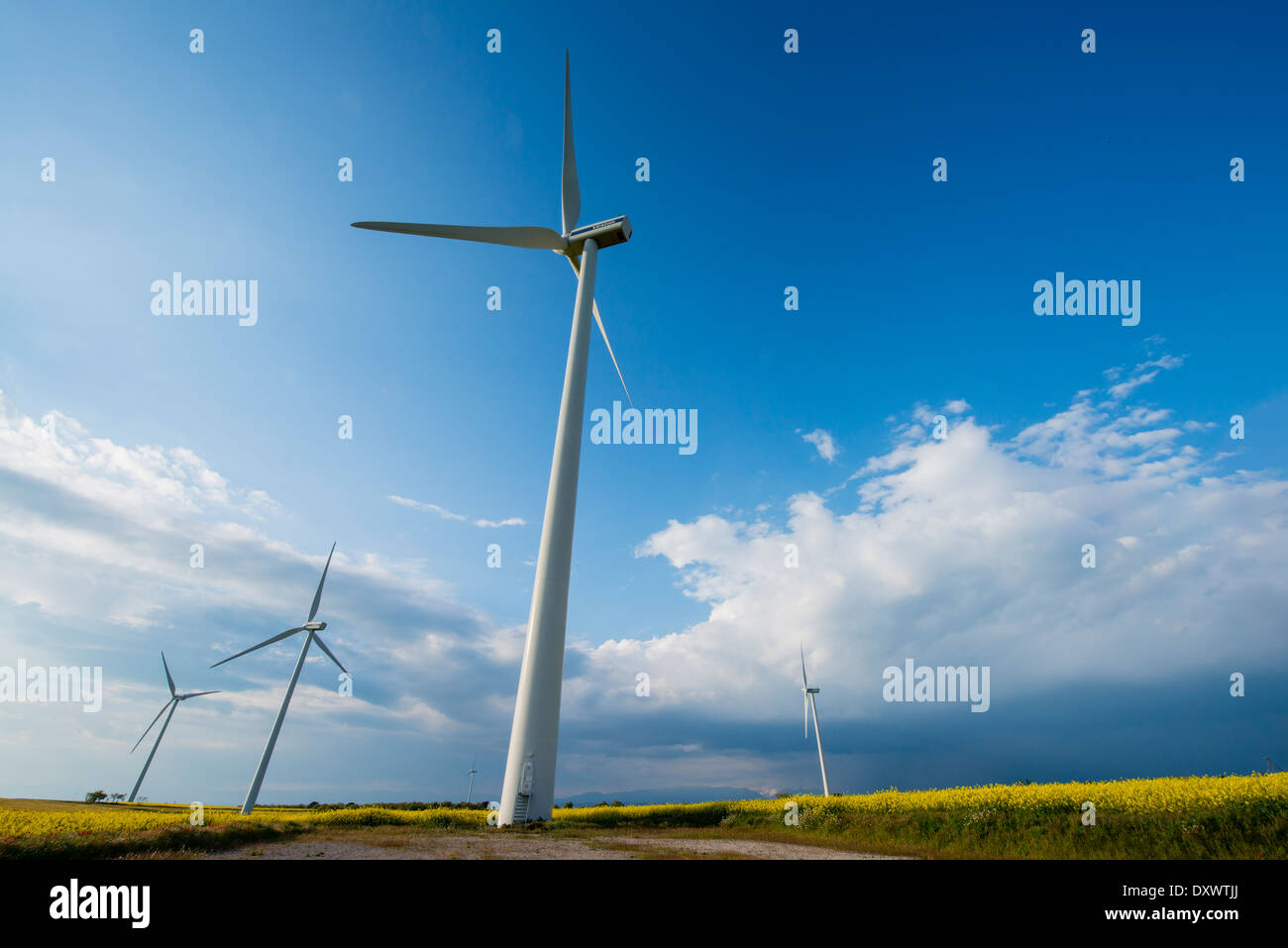 Power across fields hi-res stock photography and images - Alamy