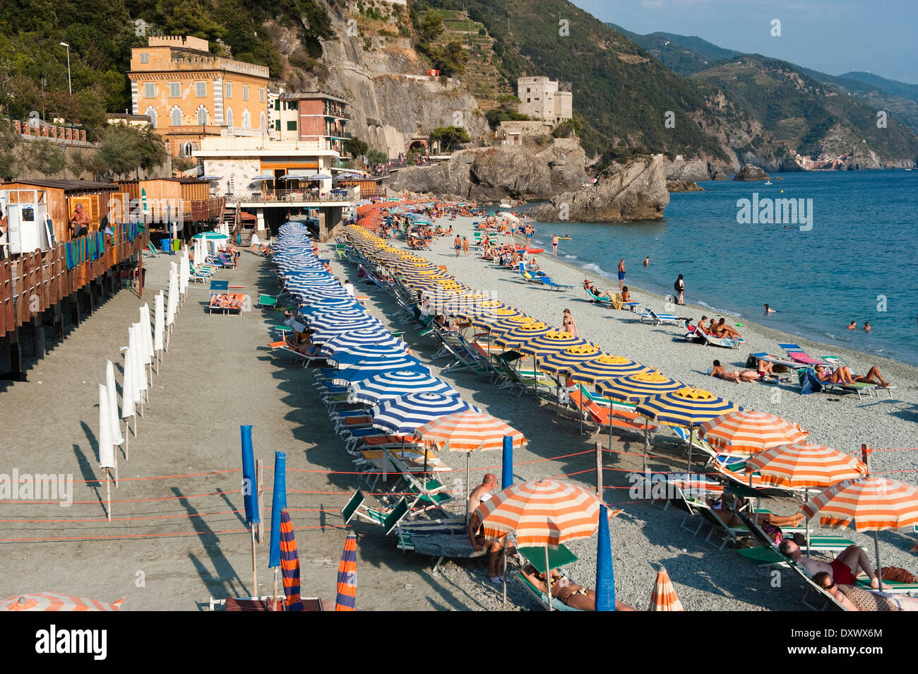Beach, Monterosso al Mare, Italian Riviera, Cinque Terre, Unesco World ...