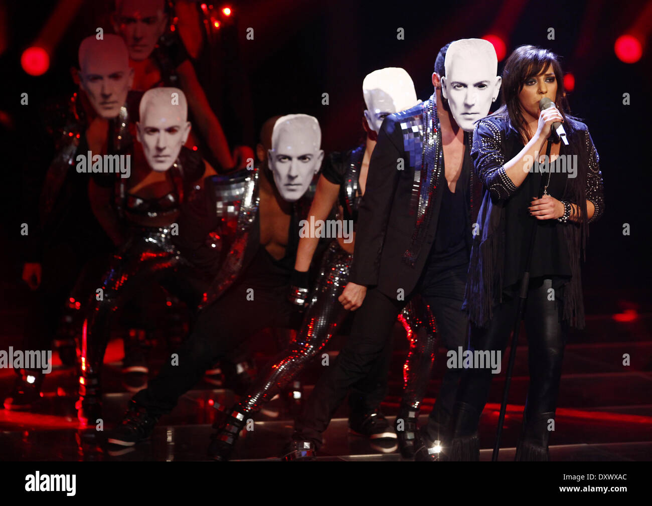 Melissa Heiduk at the finale of German VOX TV show "X Factor" at MMC ...