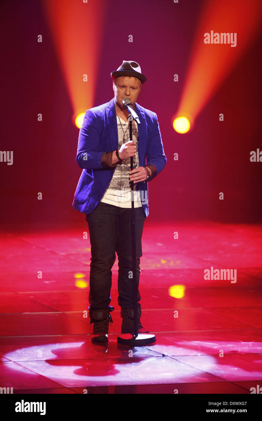 Bjoern Paulsen at the finale of German VOX TV show "X Factor" at MMC ...
