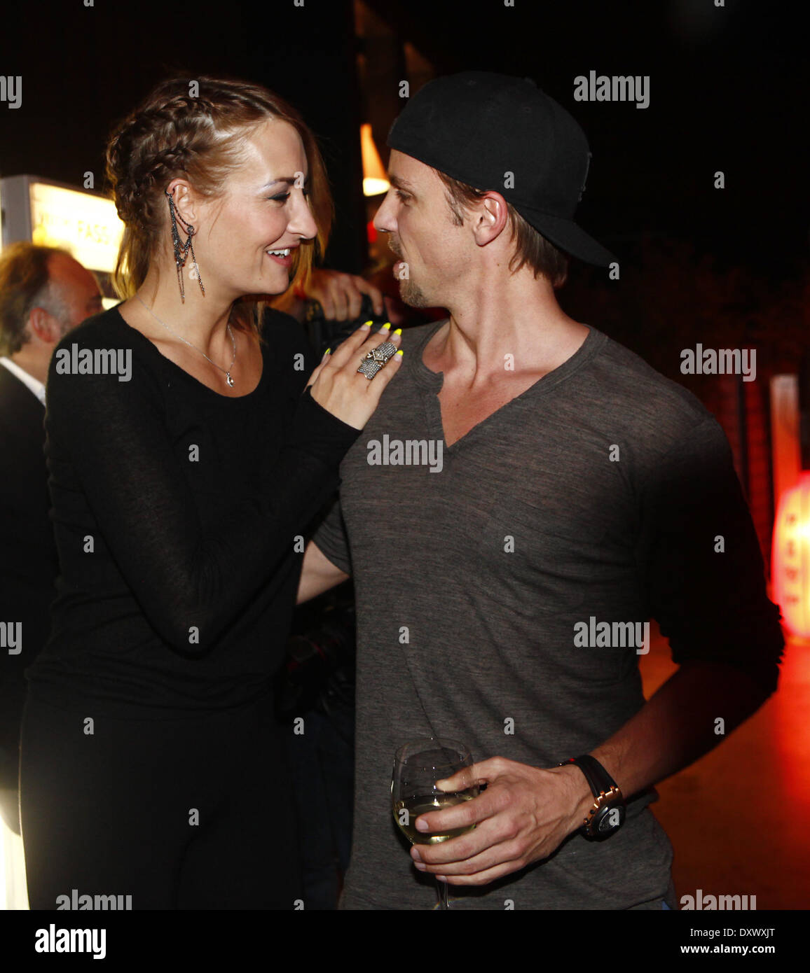 Florian Fischer Sarah Connor at the aftershow party of the finale of ...